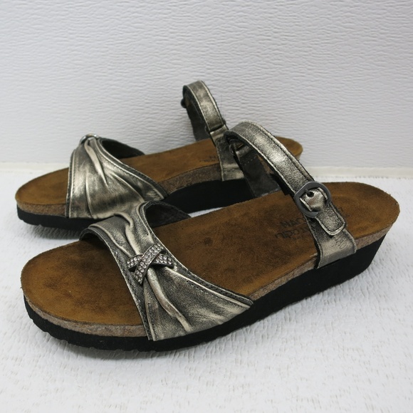 Naot | Shoes | Naot Leather Adjustable Strap Slide Sandals 37 6 | Poshmark
